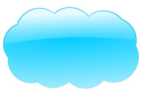 Clipart Blue Cloud