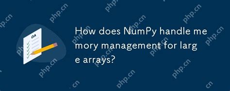numpy如何處理大型數組的內存管理？ python教學 php中文網