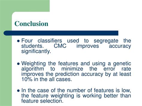 Ppt Mining Feature Importance Applying Evolutionary Algorithms Within A Web Based Educational