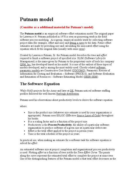 Putnam Model Pdf Teaching Mathematics Computing And Information