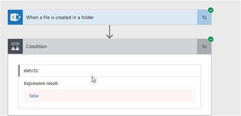 Ms Flow “condition” Fails While Comparing The File Name Code Work