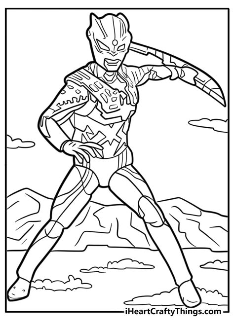 Printable Ultraman Zero Coloring Pages