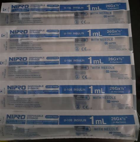 Nipro Hypodermic Syringes Needles X Ml G Ampavit