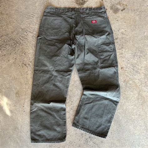 Olive Green Dickies Cargo Pants Sz 42x32 They Dont Depop