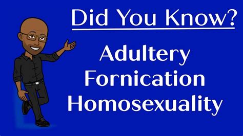 Fornication Adultery Homosexuality 1 Corinthians 69 11 Lets