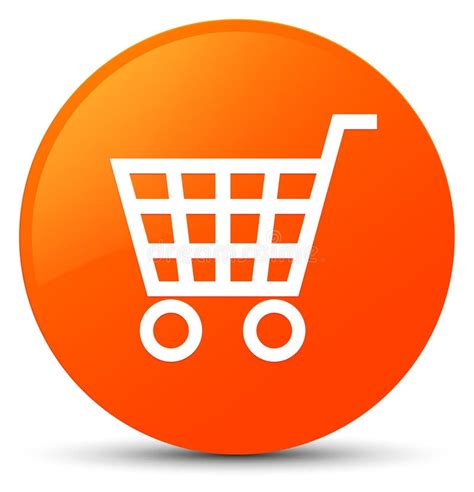 Ecommerce Icon Orange Round Button Stock Illustration Illustration Of