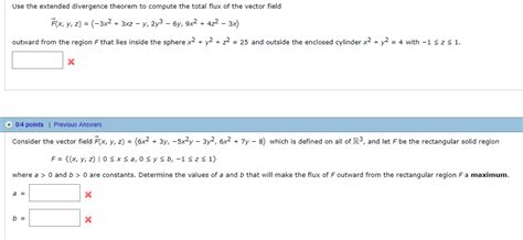 Solved Use The Extended Divergence Theorem To Compute The