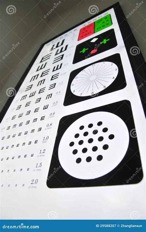 Visual Acuity Chart Royalty Free Stock Photo CartoonDealer Com 29588289