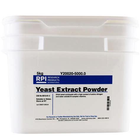 Lab 5 Kg Yeast Extract 31ge65y20020 50000 Grainger