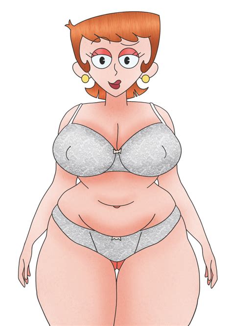 Rule 34 Breasts Cartoon Network Dexters Laboratory Dexters Mom Eyebrows Visible Through Hair