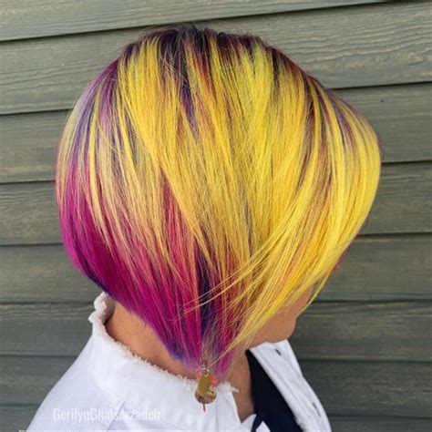 30 Bright Vibrant Hair Colour Ideas That Will Turn Heads Lemon