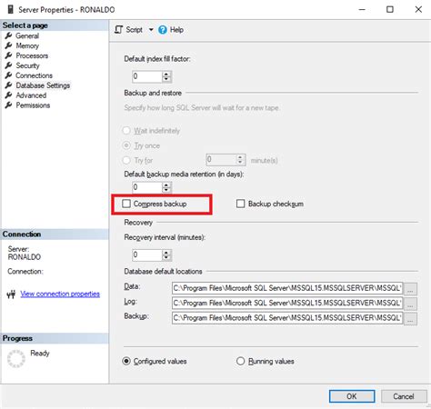 Why A Backup Created On Sql Server 2016 Is Significantly Larger Than