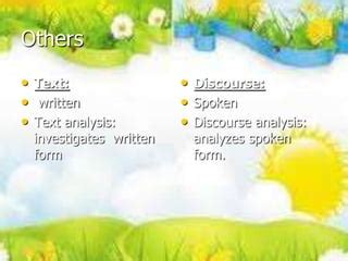 Discourse Vs Text PPTX