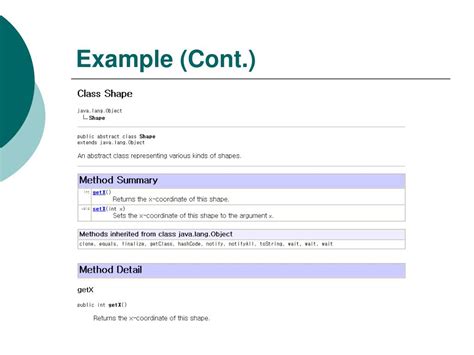 Ppt Documenting With Javadoc Powerpoint Presentation Free Download