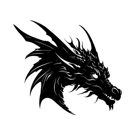 Premium Vector Dragon Silhouette Vector