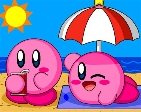 Kirby Summer By Cuddlesnam On Deviantart