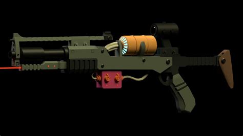 공상 과학 레이저 소총 3d 모델 10 Blend Free3d