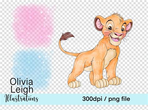 The Lion King Simba Cute Clipart Png Files Digital Download Etsy