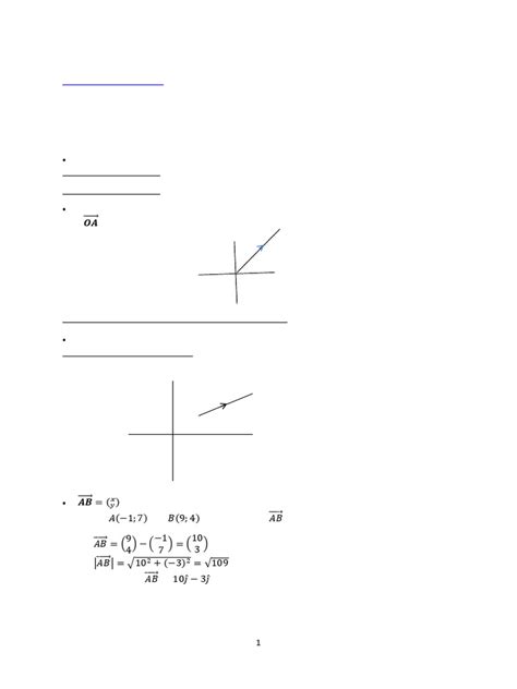 Lecturer Notes Vectors Pdf Euclidean Vector Line Geometry