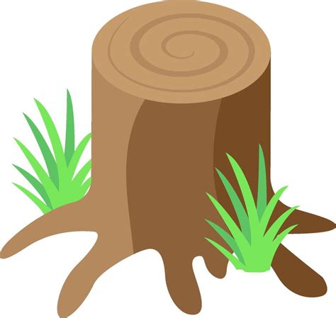 Tree Stump Clipart 52599397 Vector Art At Vecteezy