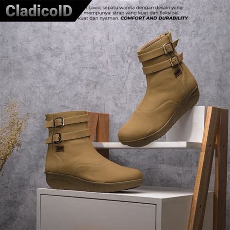 Jual Sepatu Boots Wanita Outdoor Trend Korea Bahan Premium Dengan Resleting Di Belakang Boot