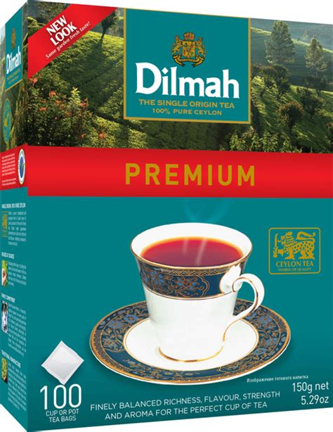 Чай черный в пакетиках Dilmah Премиум 100 шт х 1.5 г (9312631122657 ...