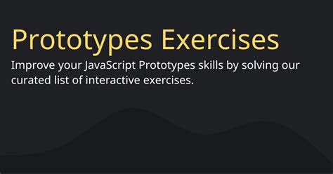 Prototypes Exercises 100 Js Functions