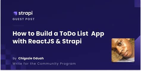 How To Build A To Do List Application With Strapi And Reactjs Webdevtutorials