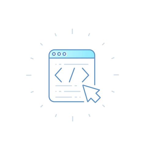 Coding Web Design App Development Programming Vector Icon 3420415 Vector Art At Vecteezy