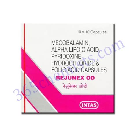 Rejunex Od Tablet Methylcobalamin A Vitamin B12 365chemists