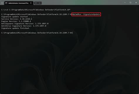 How To Manage Microsoft Defender Antivirus From Command Prompt On