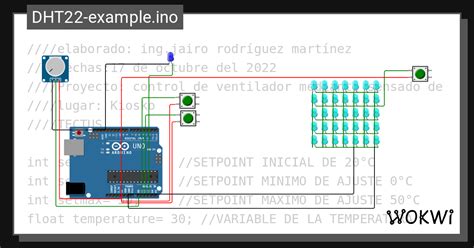 DHT Example Ino Copy Wokwi ESP STM Arduino Simulator