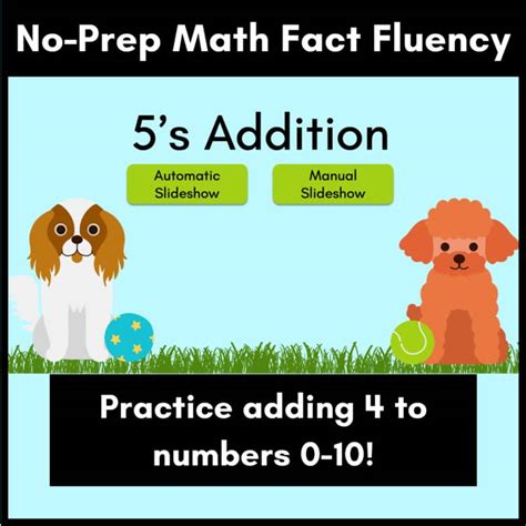 Adding 5 Math Fact Fluency Practice By Mastery With Miss Libby Tpt