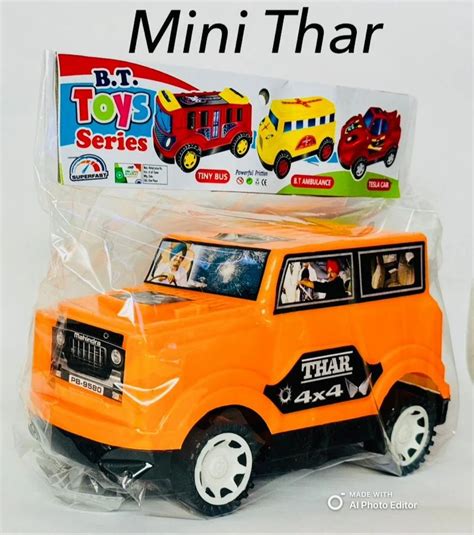 Orange Bt Mini Thar Toy Car Power Source Manual At ₹ 150 In New Delhi