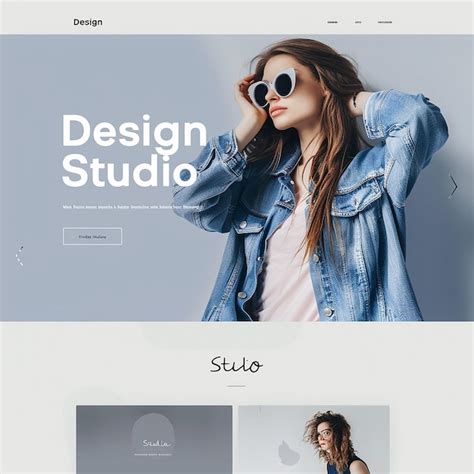 Premium Photo A Sophisticated Full Landing Page Of A Female Model For A Portfolio