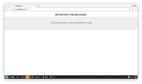 use vue js to set up the frontend for symfony apps