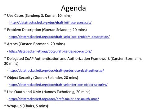 ppt authentication and authorization for constrained environment ace