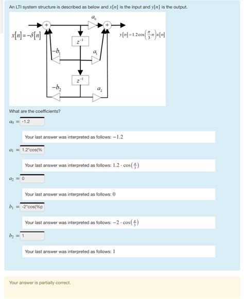 Solved An Lti System Structure Is Described As Below And