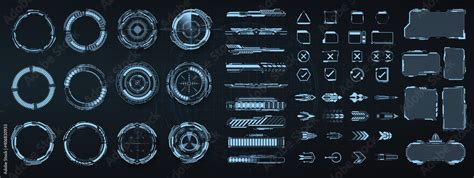 Circle Abstract Digital Technology UI UX Futuristic HUD FUI Virtual Interface Callouts