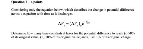 Potential Difference Equation