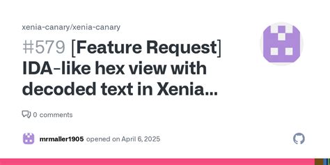 Feature Request Ida Like Hex View With Decoded Text In Xenia Canary
