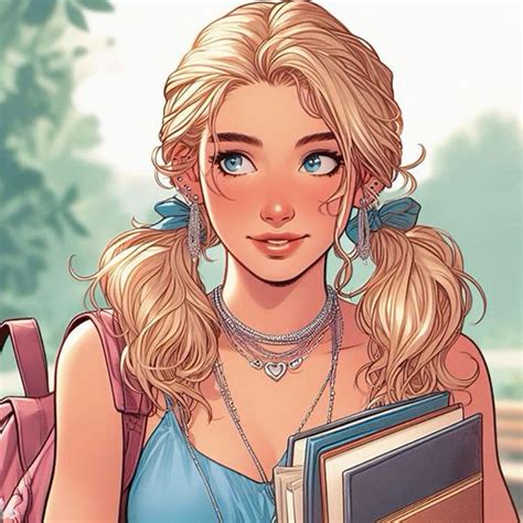 Bubbles Utonium School Outfits Girls Cartoon Art Comic Face Teen Art