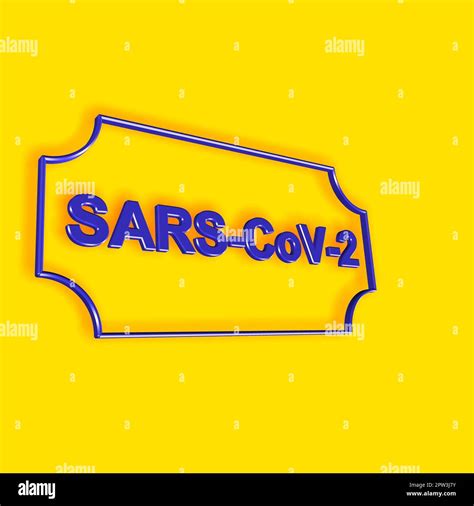 Sars Cov 2 Word Lettering Or Text As 3d Illustration 3d Rendering