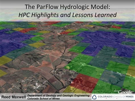 Ppt The Parflow Hydrologic Model Hpc Highlights And Lessons Learned Powerpoint Presentation
