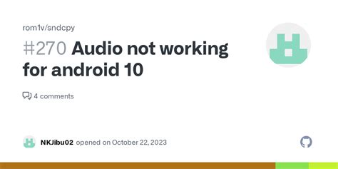 Audio Not Working For Android 10 · Issue 270 · Rom1vsndcpy · Github