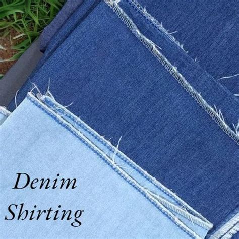 Plain Denim Shirt Fabric For Shirts And Kurti Packaging Type Roll At