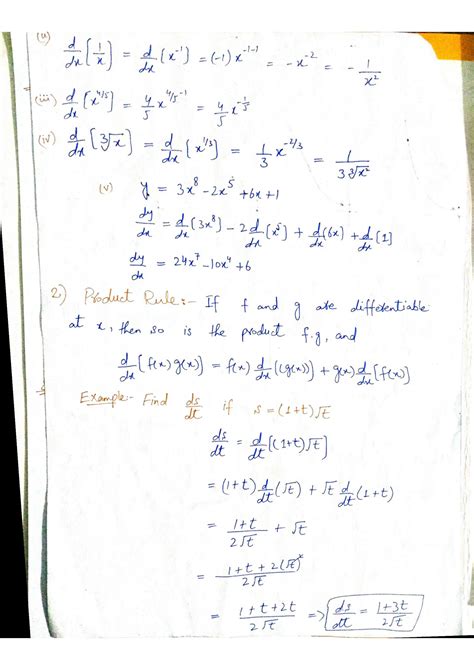 SOLUTION Differentiation Calculus Studypool