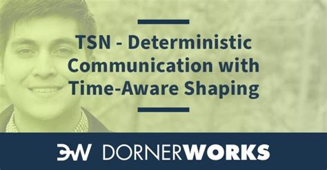 Time Sensitive Networking Tsn Deterministic Communication With Time Aware Shaping Dornerworks