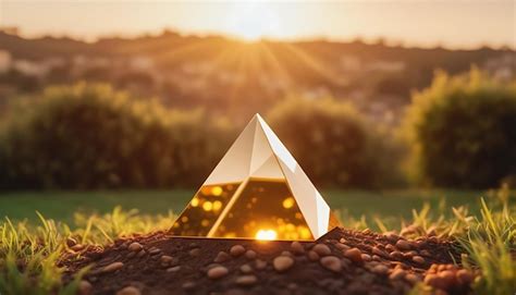 Premium AI Image AI Generated AI Generative D Geometric Shapes In Natural Background