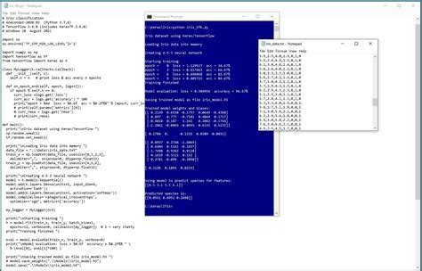 Keras26irisdemorun James D Mccaffrey